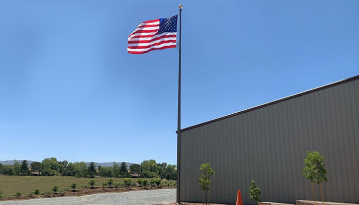 Hoisting Old Glory: A Guide to 50ft Commercial Flagpoles - HD Flagpole ...
